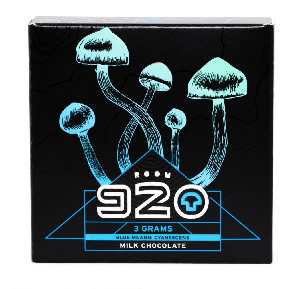 Room 920 Blue Meanie Mushroom Chocolate Bar Weed Hub Direct